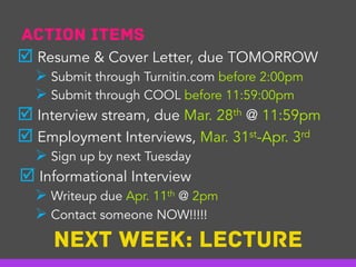 Laura's Tutorial #7 - Interviews | PPT