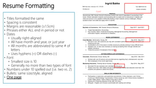 COMM 202 - Tutorial 7 - Resume & Cover Letter Activity | PPTX