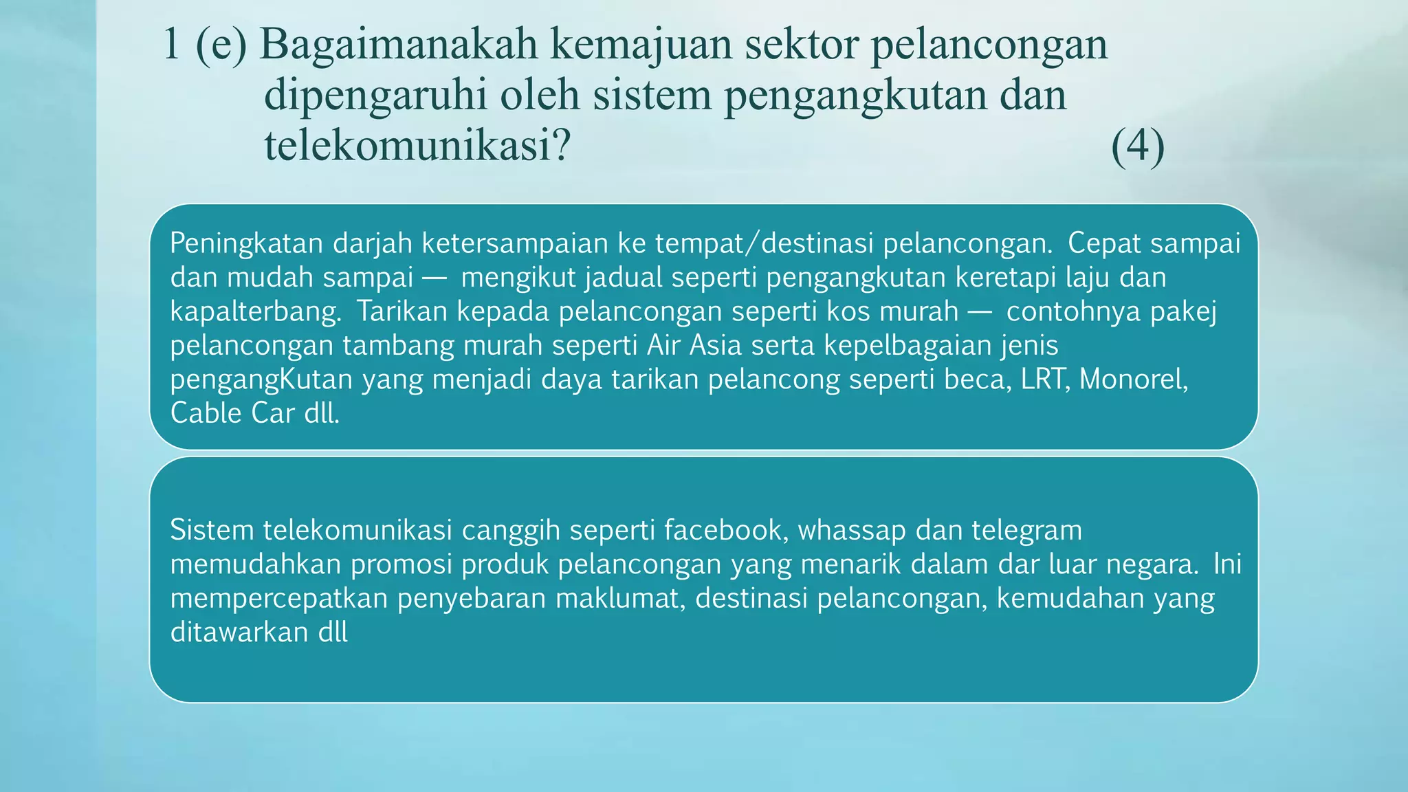 SEKTOR PELANCONGAN | PPTX