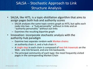 Tutorial 7 (link analysis) | PPT