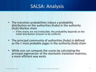Tutorial 7 (link analysis) | PPT