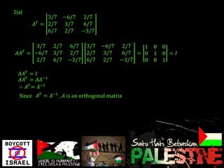 Tutorial 7 mth 3201 | PDF