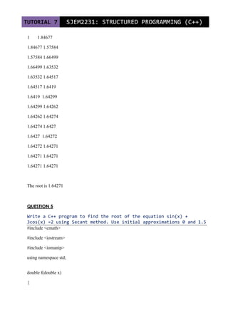 C++ TUTORIAL 7 | PDF