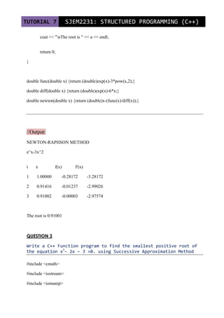 C++ TUTORIAL 7 | PDF