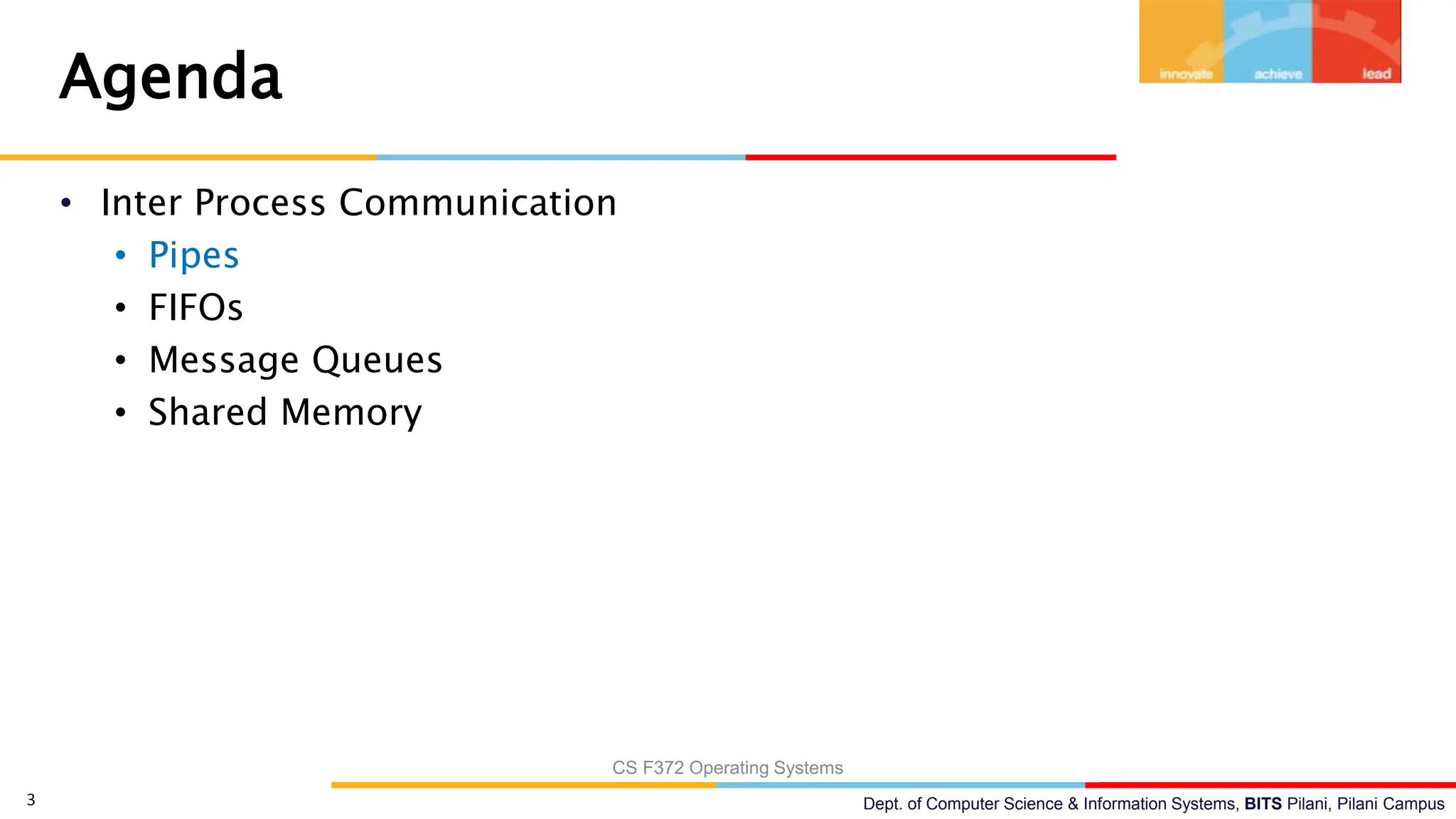 Operating System Tutorial 8, Bits Pilani | PPTX