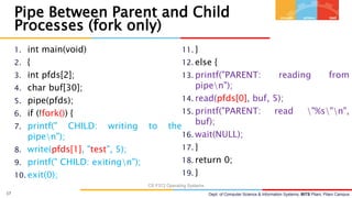 Operating System Tutorial 8, Bits Pilani | PPTX
