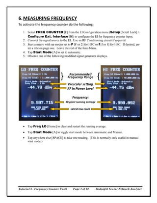 Tutorial 8 frequency counter | PDF