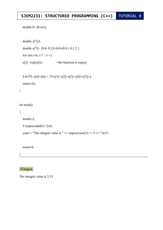 C++ TUTORIAL 8 | PDF