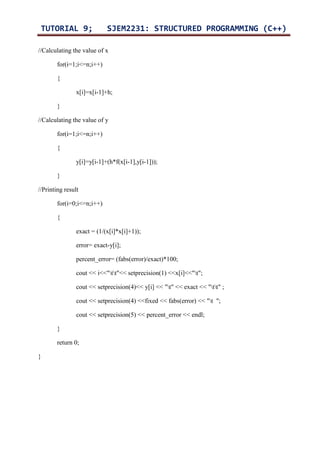 C++ TUTORIAL 9 | PDF