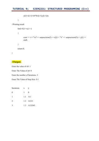 C++ TUTORIAL 9 | PDF