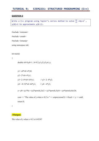C++ TUTORIAL 9 | PDF