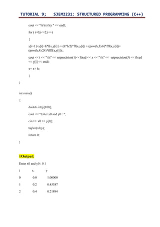 C++ TUTORIAL 9 | PDF