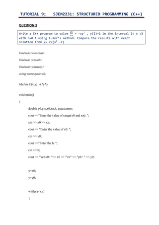 C++ TUTORIAL 9 | PDF