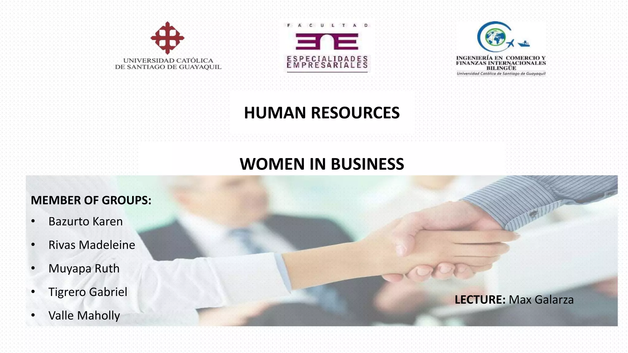 human resources women in business | PPTX