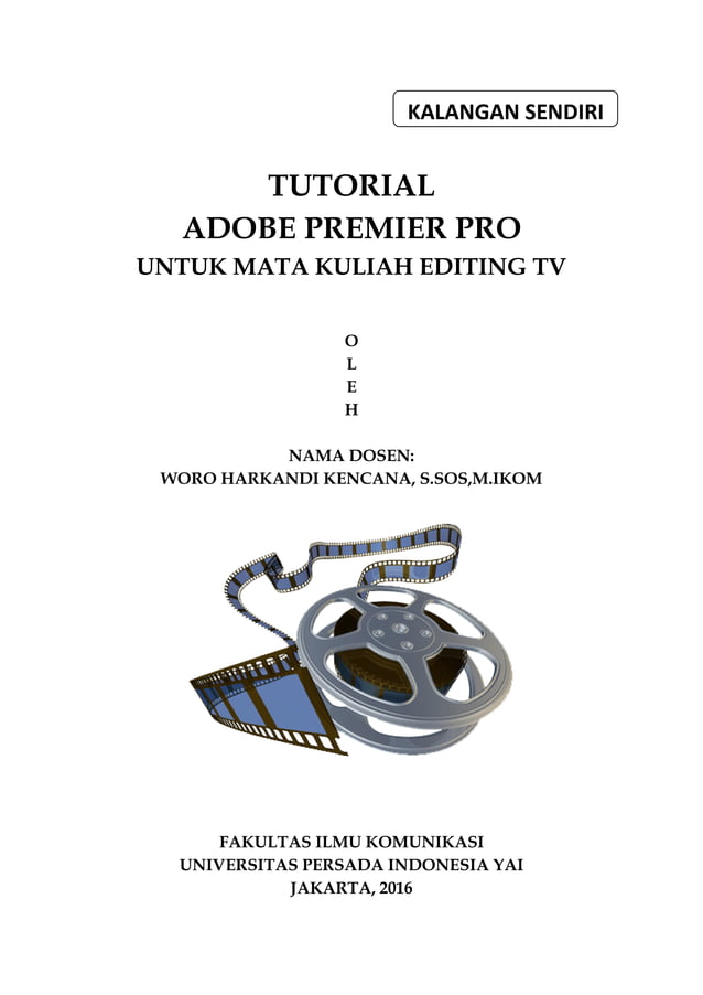 Tutorial Adobe Premier Pdf