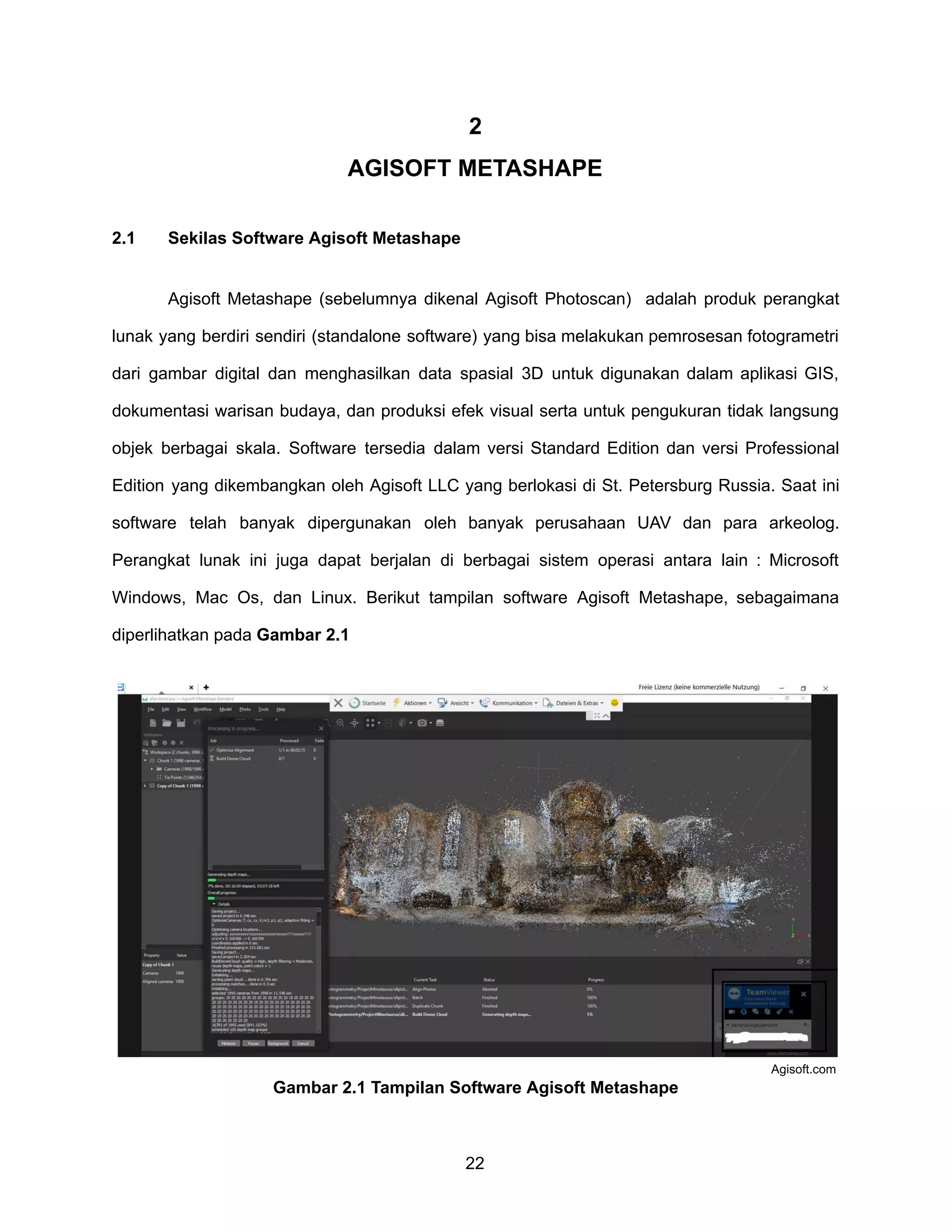 Tutorial agisoft metashape pengolahan data drone - edi supriyanto, st | PDF