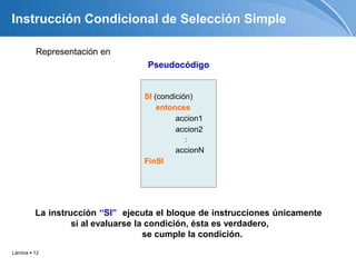 Tutorial algoritmo estructuras condicionales | PPTX