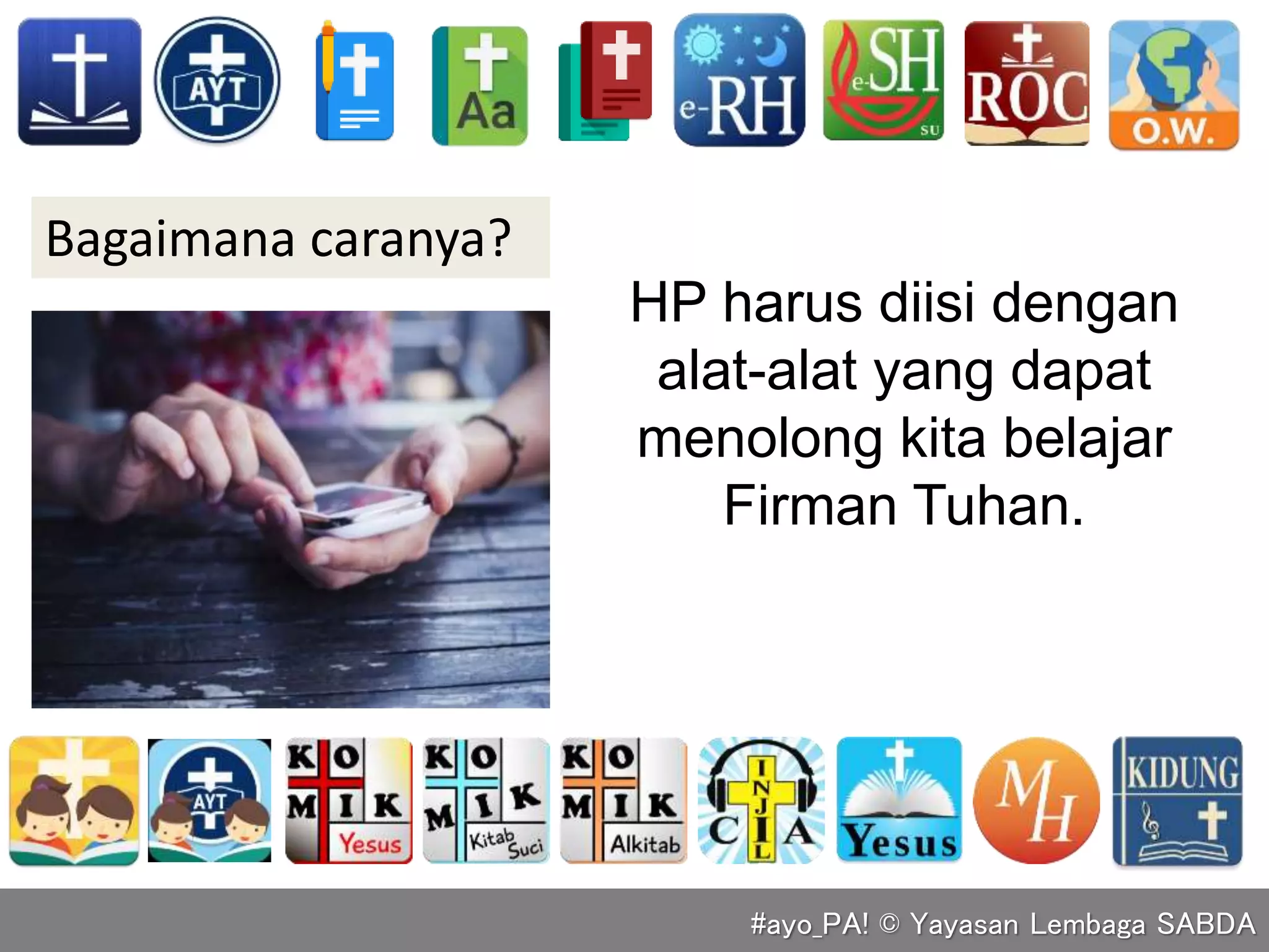 Tutorial Alkitab SABDA | PPTX