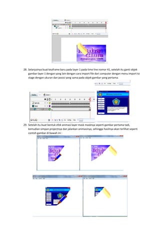 Tutorial animasi layer masking | PDF