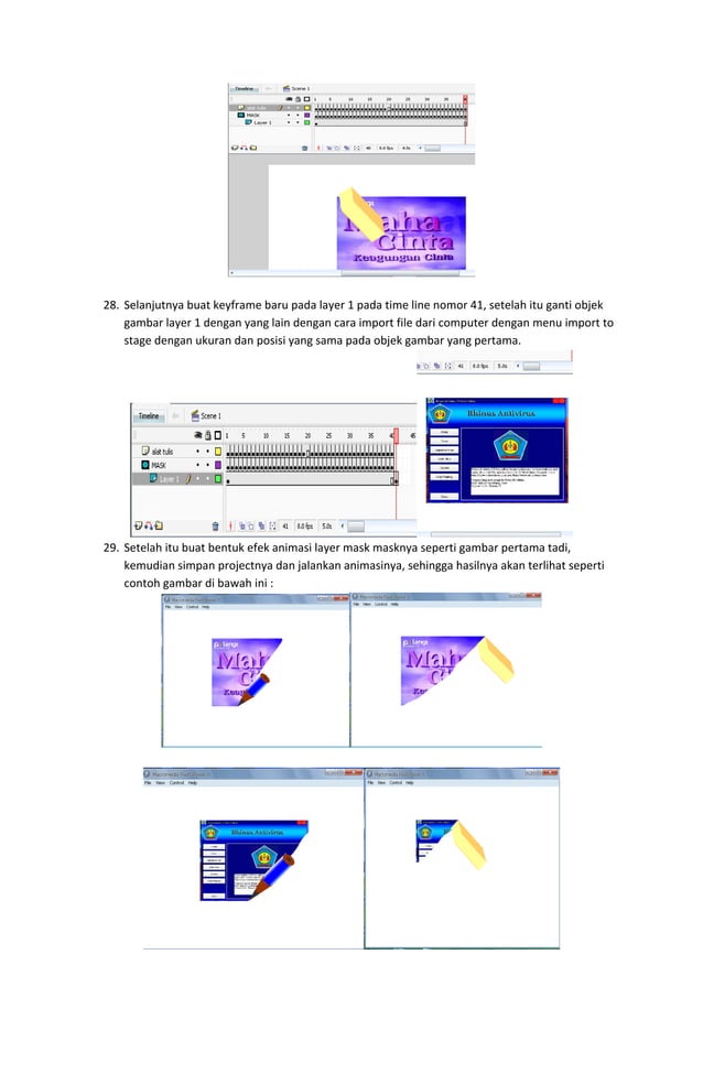 Tutorial animasi layer masking | PDF