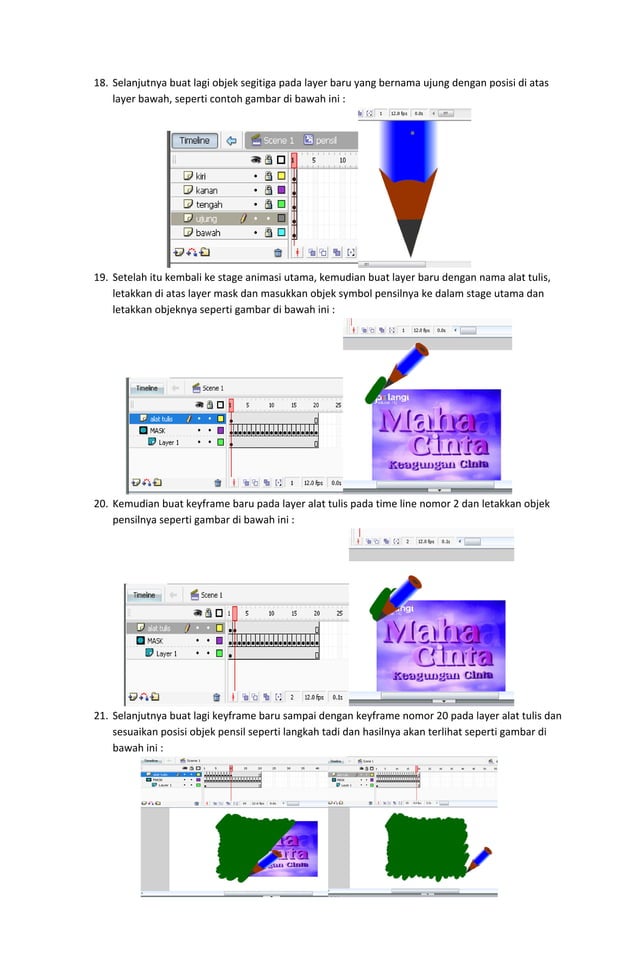 Tutorial animasi layer masking | PDF