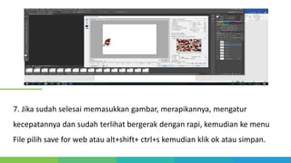 Tutorial animasi sederhana dengan adobe photoshop cs6 | PPTX