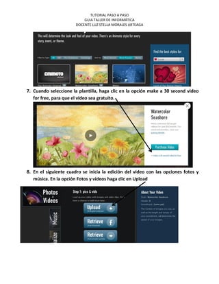 Tutorial animoto | PDF
