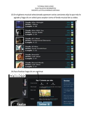 Tutorial animoto | PDF