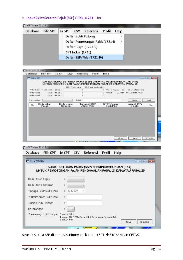 TUTORIAL APLIKASI ESPT PPH 21
