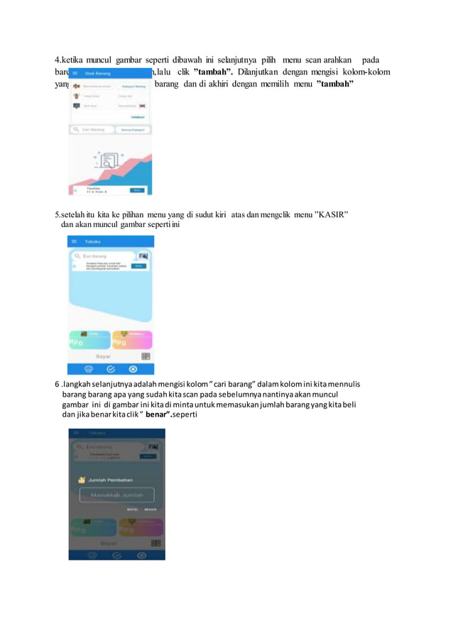Tutorial aplikasi tokoku | DOCX