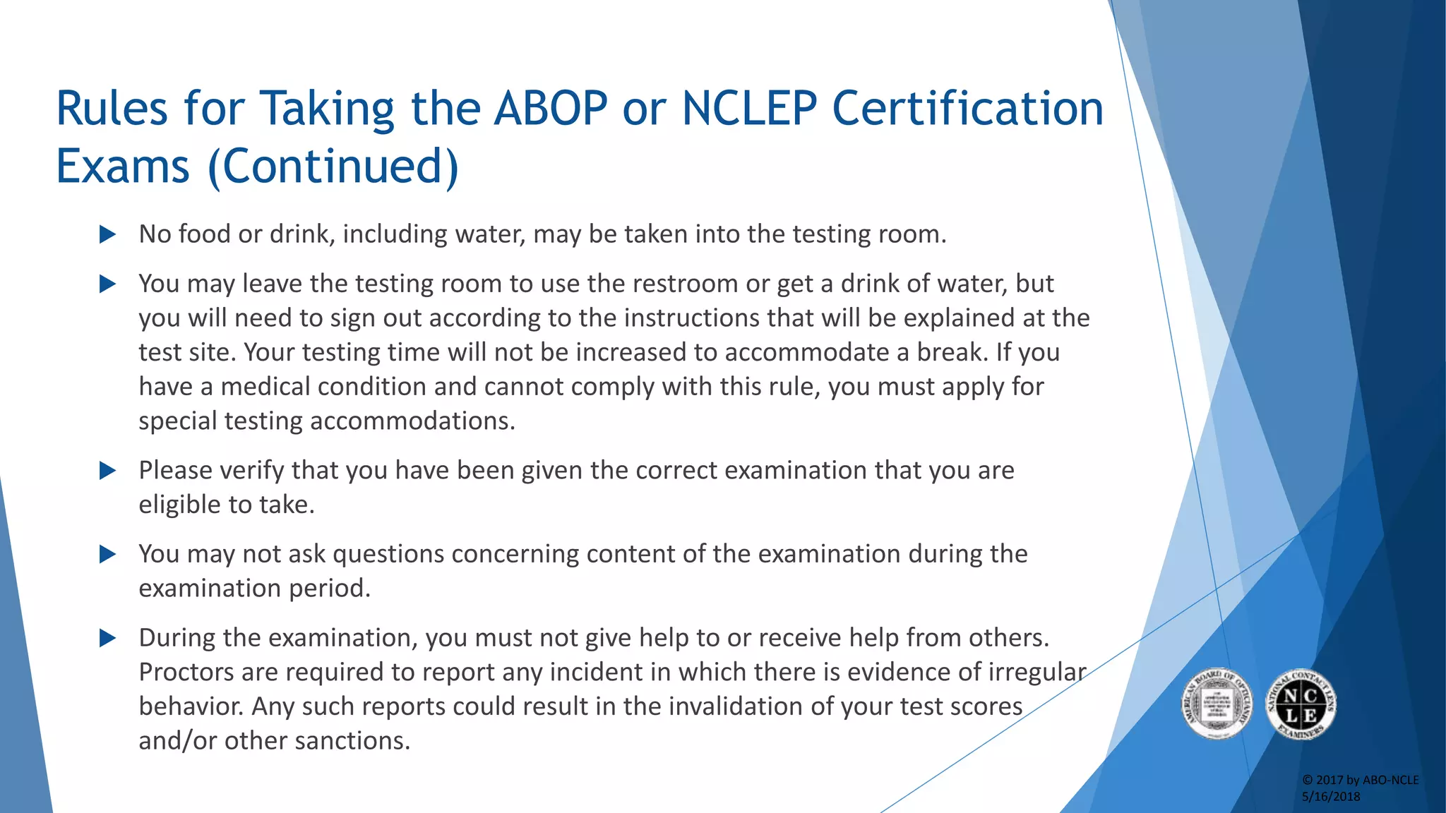ABO & NCLE Practical Exam Slideshow Tutorial | PPTX