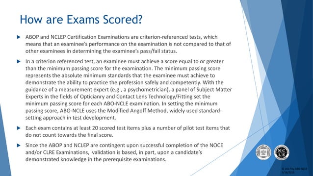 ABO & NCLE Practical Exam Slideshow Tutorial | PPTX | Eye and Vision ...