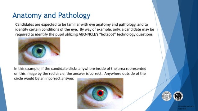 ABO & NCLE Practical Exam Slideshow Tutorial | PPTX | Eye and Vision ...