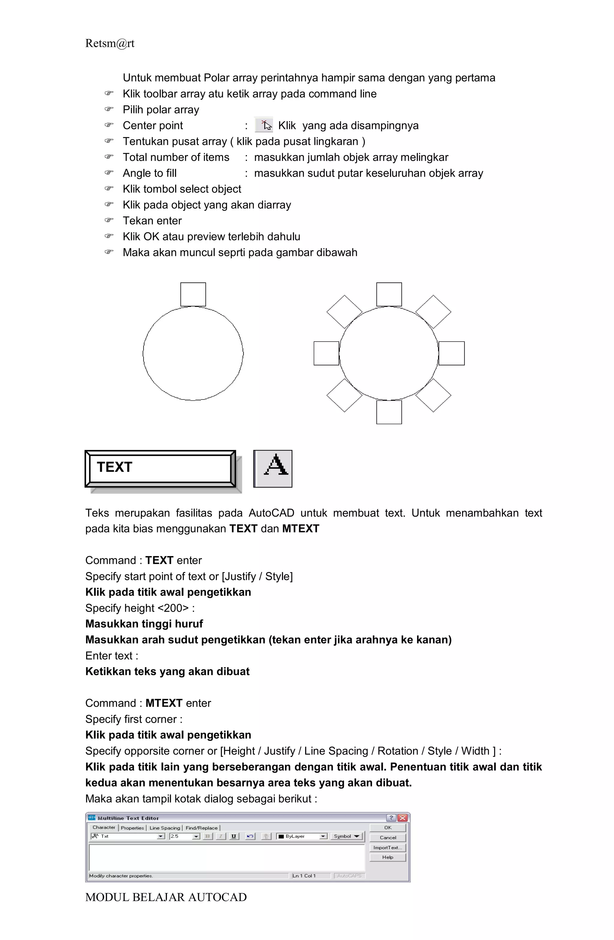 Tutorial autocad | PDF