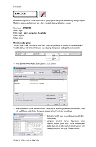 Tutorial autocad | PDF