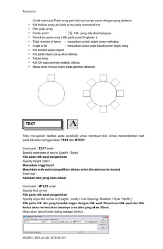 Tutorial autocad | PDF