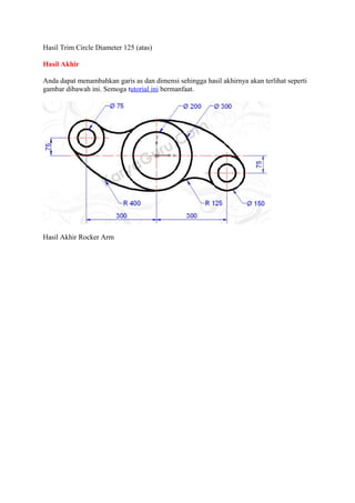 Tutorial auto cad circle | DOC