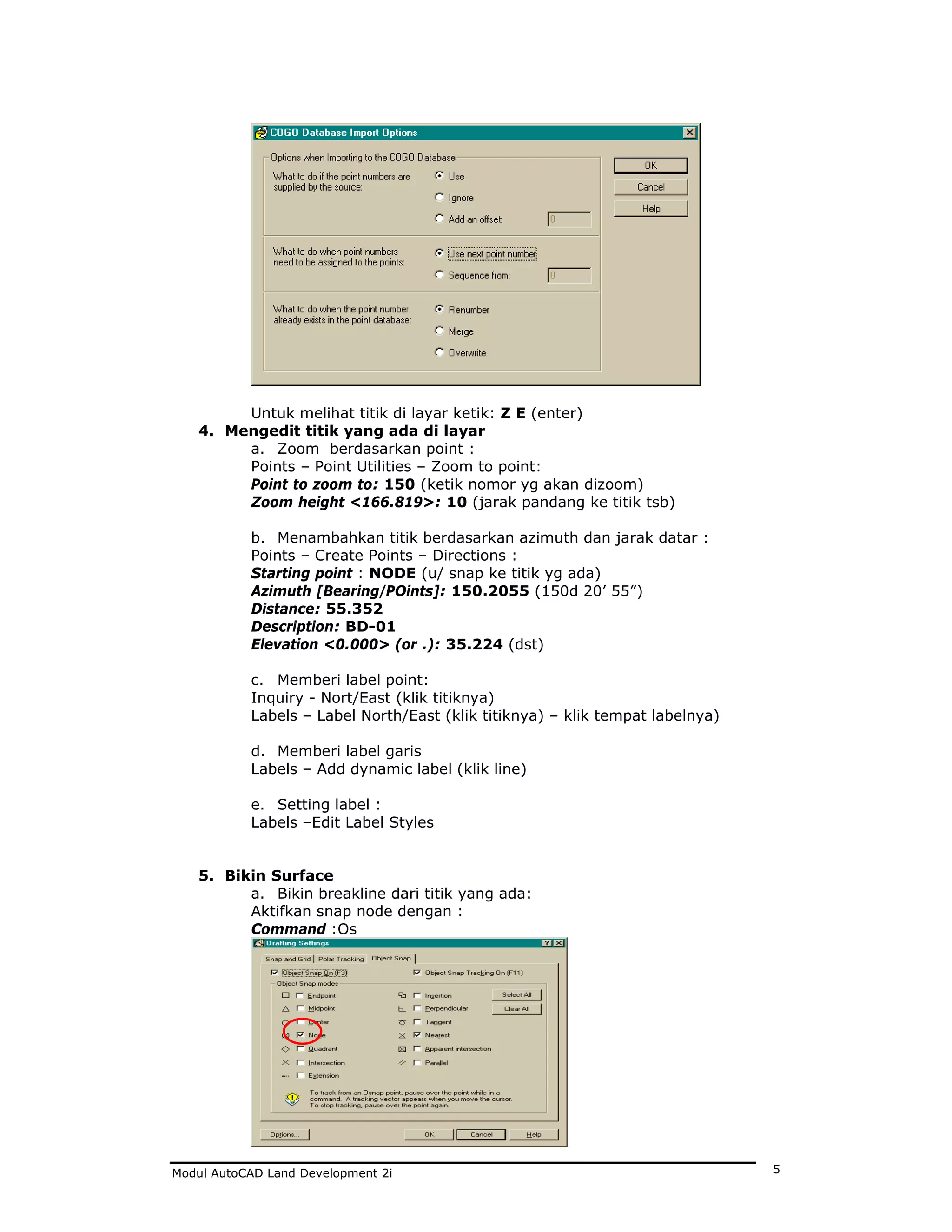 Tutorial+auto cad+land+dev+2i | PDF