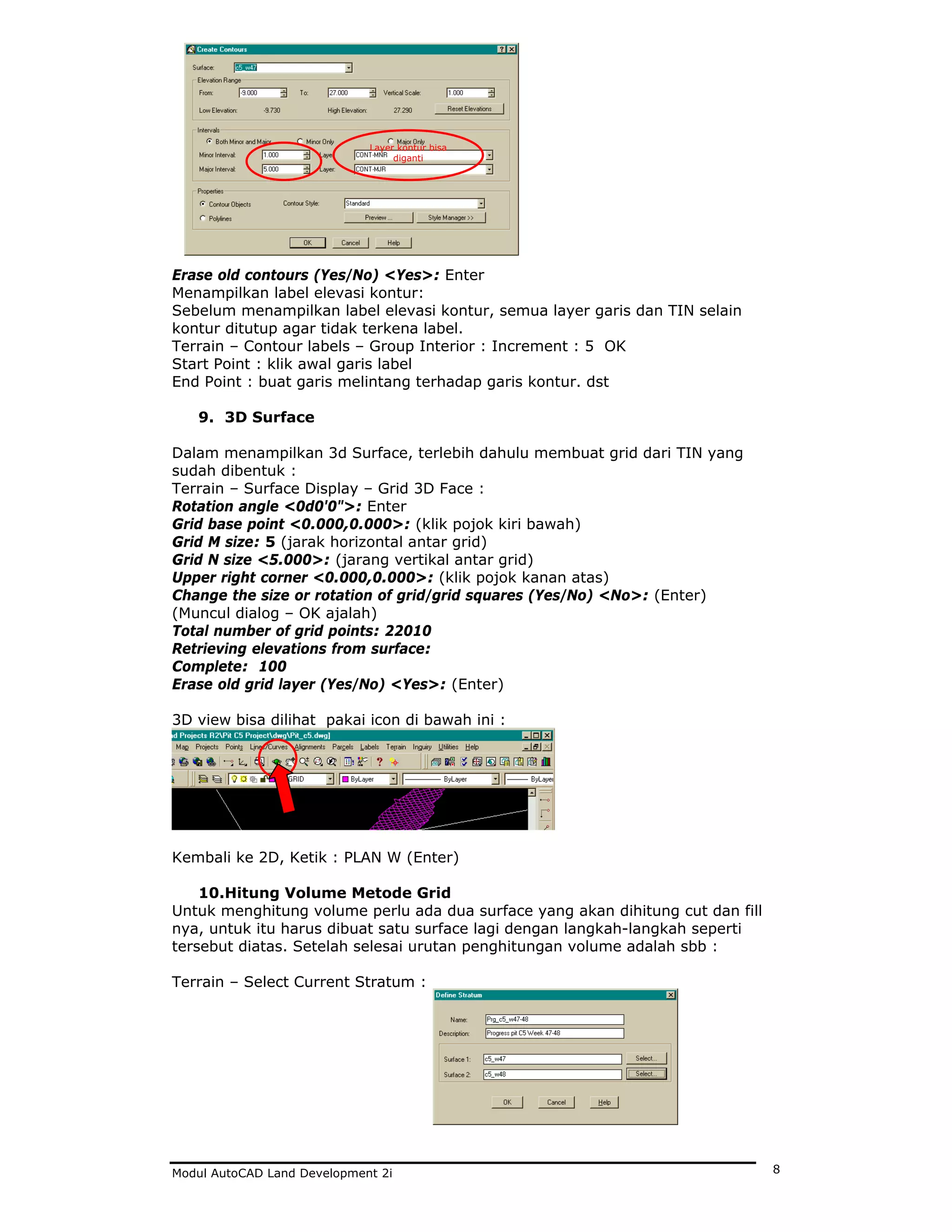 Tutorial+auto cad+land+dev+2i | PDF