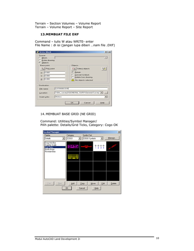 Tutorial+auto cad+land+dev+2i | PDF