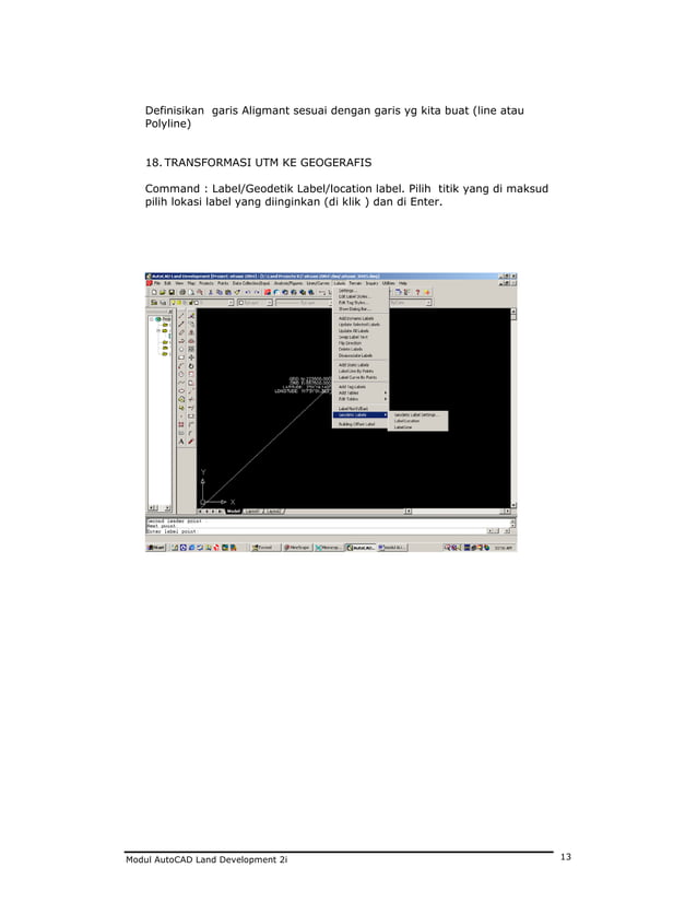 Tutorial+auto cad+land+dev+2i | PDF