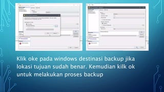 Tutorial backup sql server | PPTX