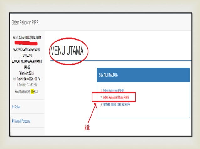 TUTORIAL_BAGAIMANA_SEMAK_PELAPORAN_PDPR_DAN_KEHADIRAN_MURID_UTK (2).pptx