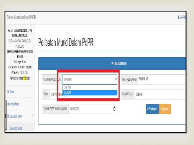 TUTORIAL_BAGAIMANA_SEMAK_PELAPORAN_PDPR_DAN_KEHADIRAN_MURID_UTK (2).pptx