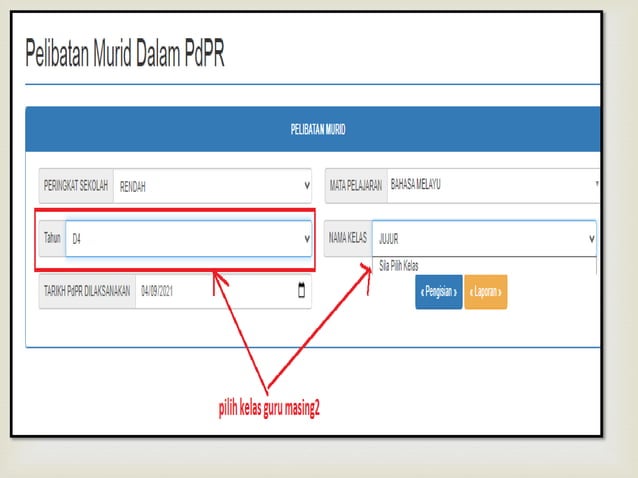TUTORIAL_BAGAIMANA_SEMAK_PELAPORAN_PDPR_DAN_KEHADIRAN_MURID_UTK (2).pptx