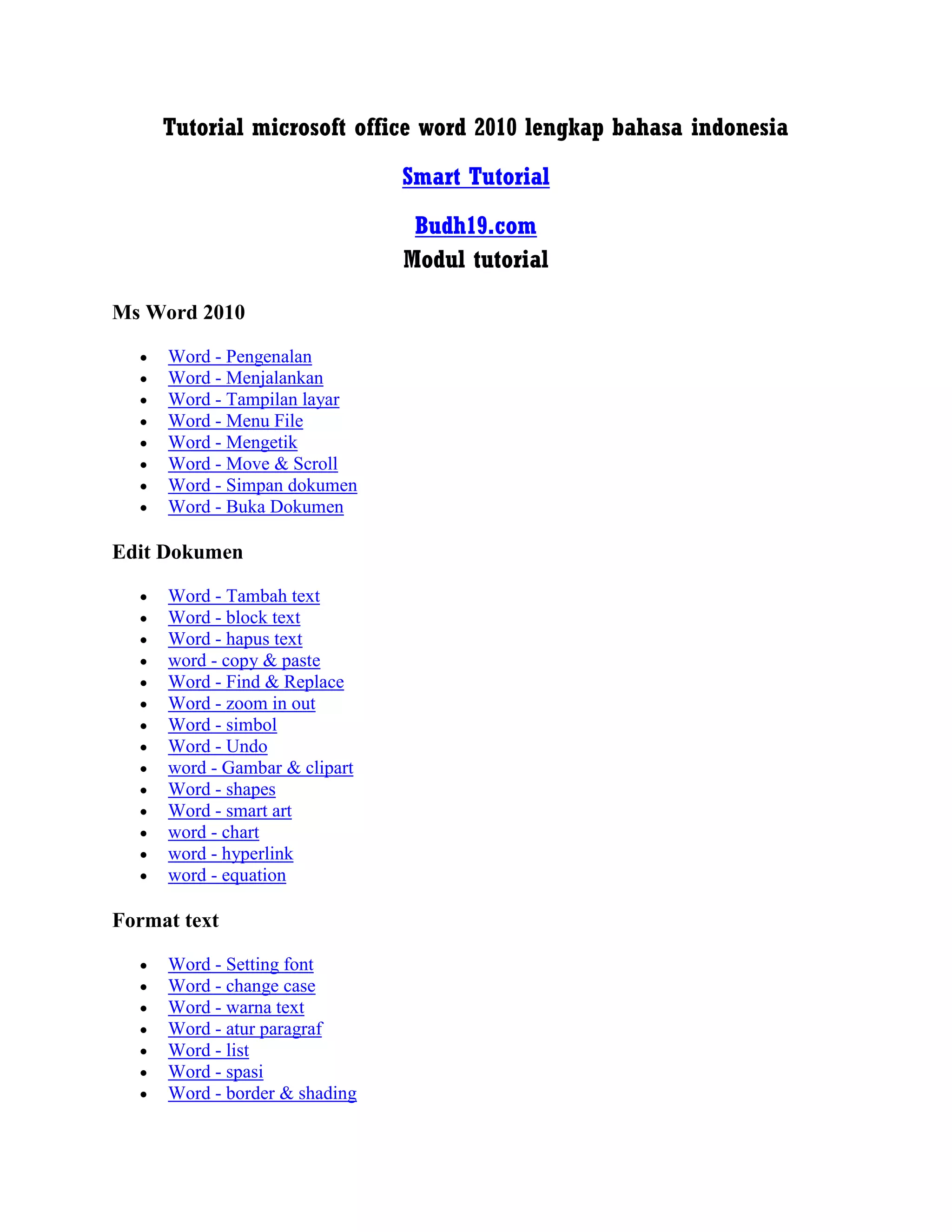 Tutorial Belajar Microsoft Word Lengkap Dasar Office Belajar Tutorial Belajar Microsoft Word Lengkap Dasar Office Belajar