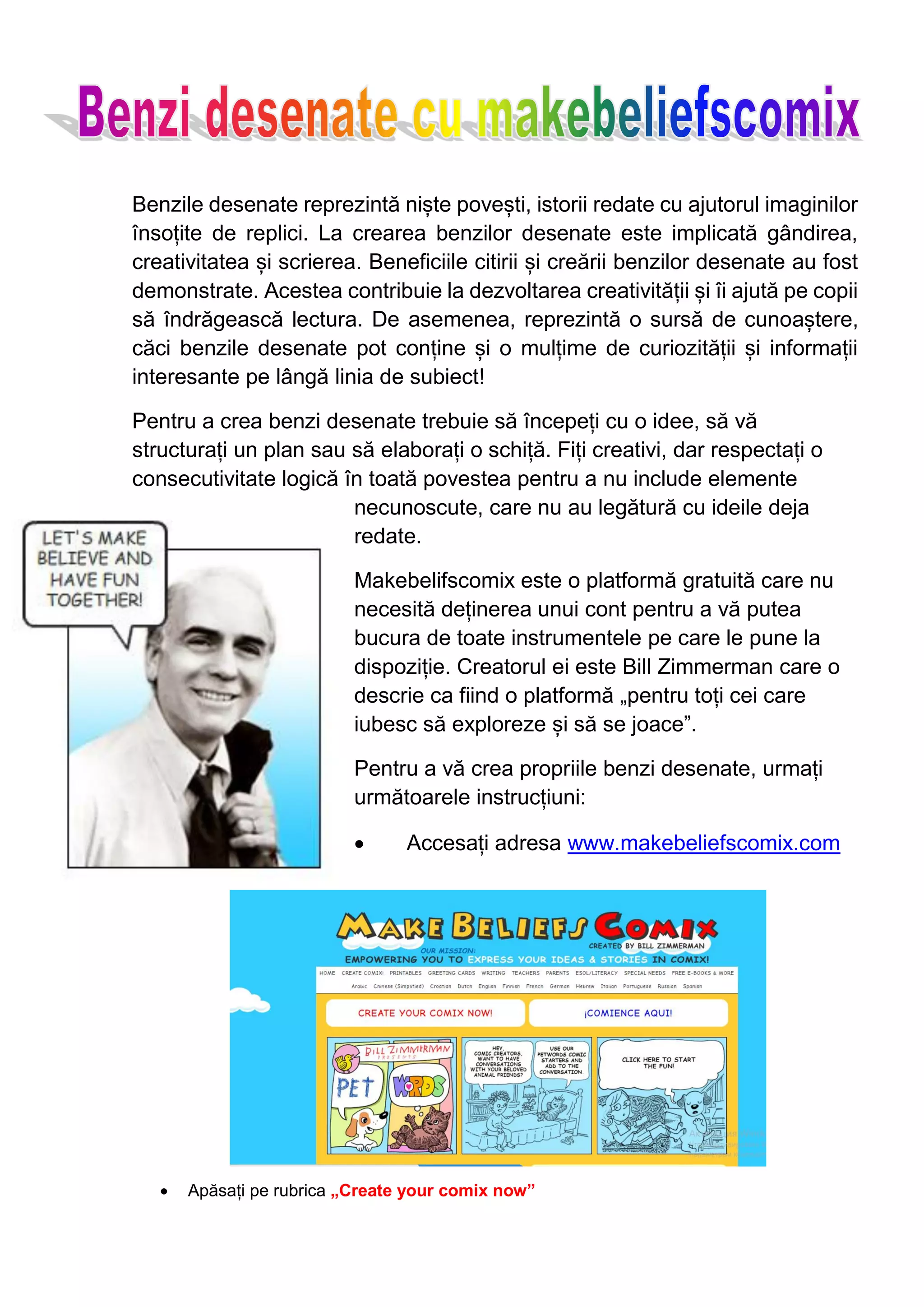 Benzi desenate cu Makebeliefscomix | PDF