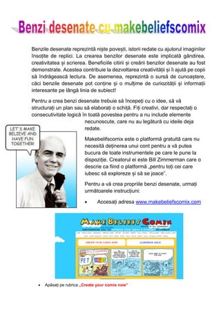 Benzi desenate cu Makebeliefscomix | PDF