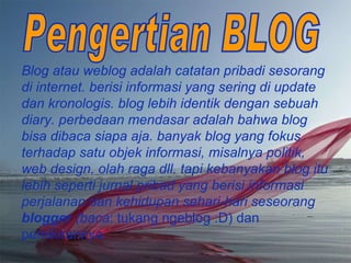Tutorial bikin blog | PPT