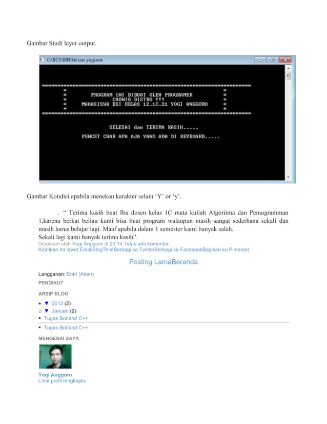 Tutorial borland c tea. | PDF
